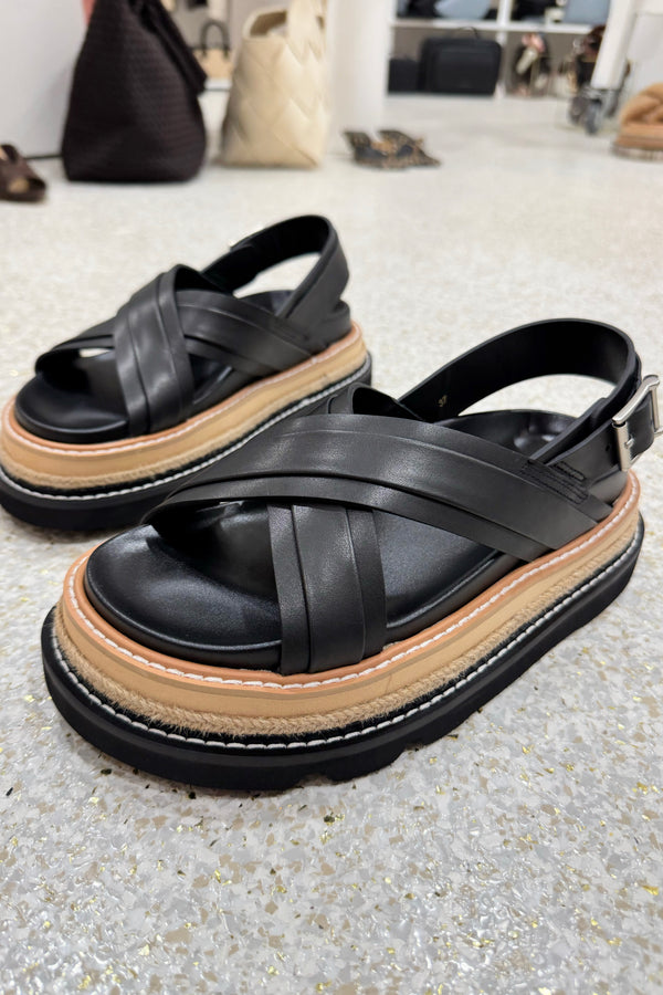 Alias Mae Velma Platform Slide | Chocolate || Fifi & Annie Boutique