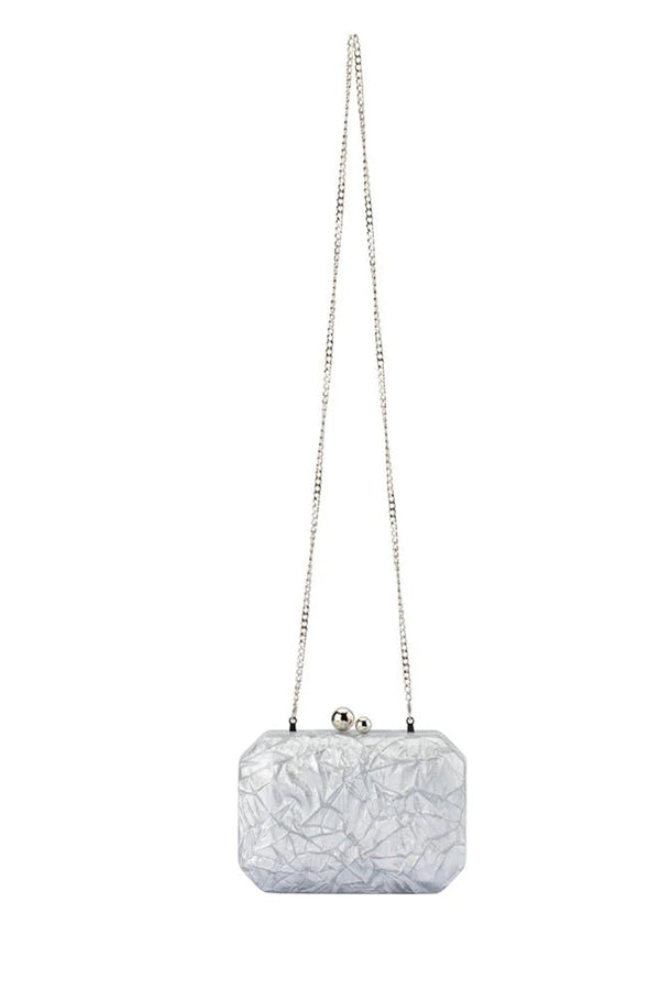 Olga Berg Addison Woven Clutch | Black || Fifi & Annie Boutique