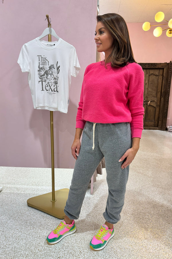 Perfect White Tee Stevie Easy Sweatpant | Dark Heather Grey || Fifi ...