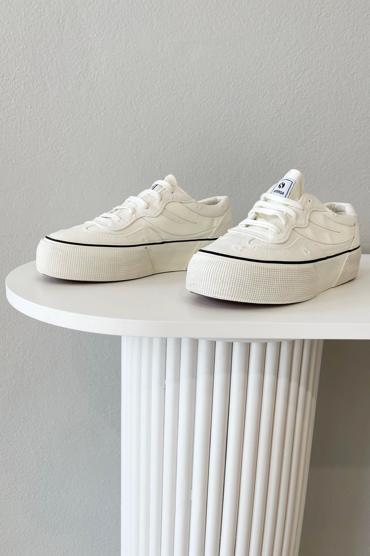 Superga 3041 Revolley Colorblock Platform Pink Peach White || Fifi And ...